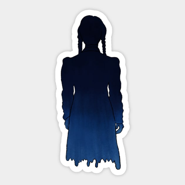 Wednesday Fan Art - Wednesday Addams - Sticker | TeePublic
